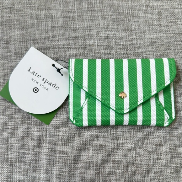 kate spade | Accessories | Kate Spade Stripe Envelope Card Case Kate ...